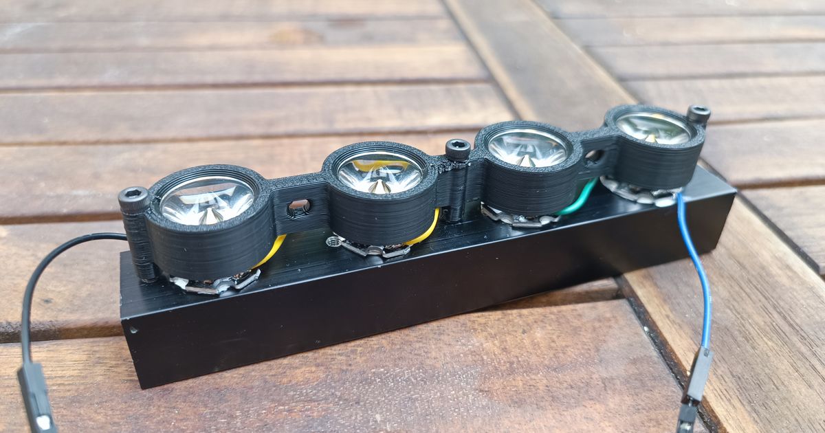 Support led with lens by Manu D | Download free STL model | Printables.com