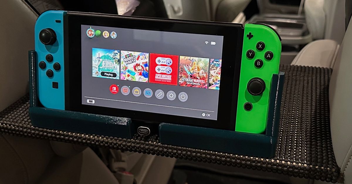 Nintendo Switch Dock for Long Car Ride by Foobar54 | Download free STL ...