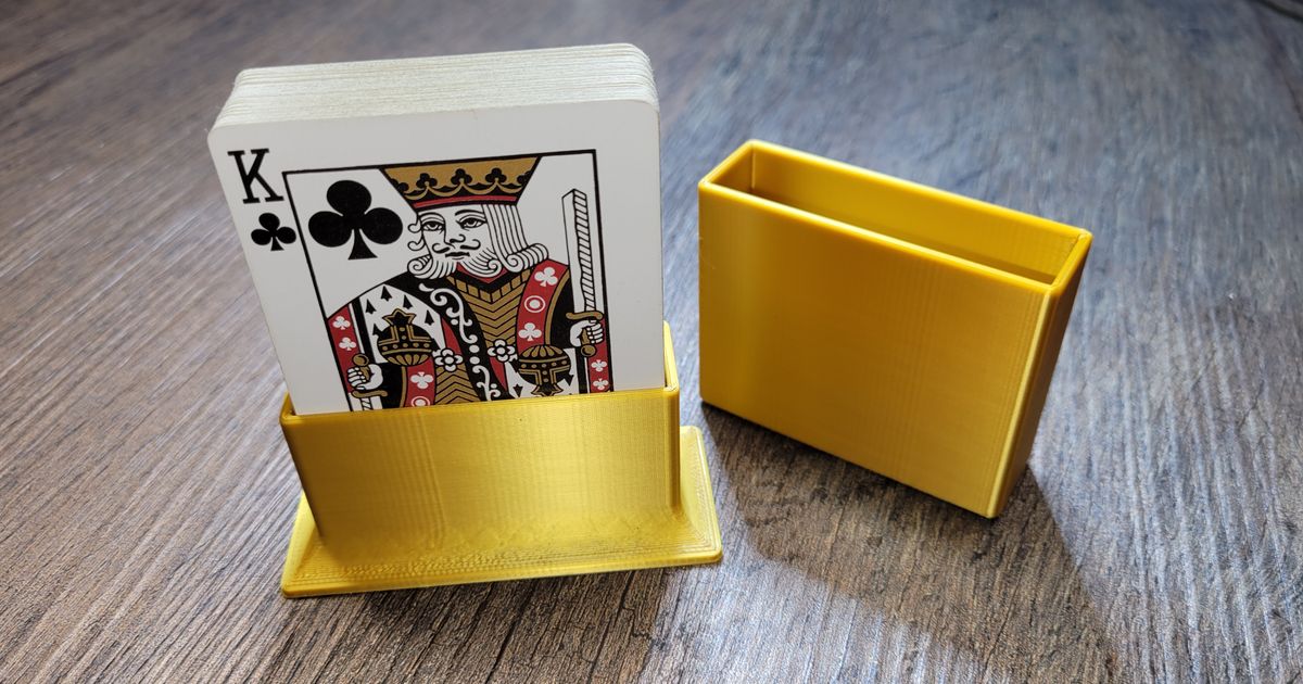 Playing Card Standing Case von TechAddict | Kostenloses STL-Modell ...