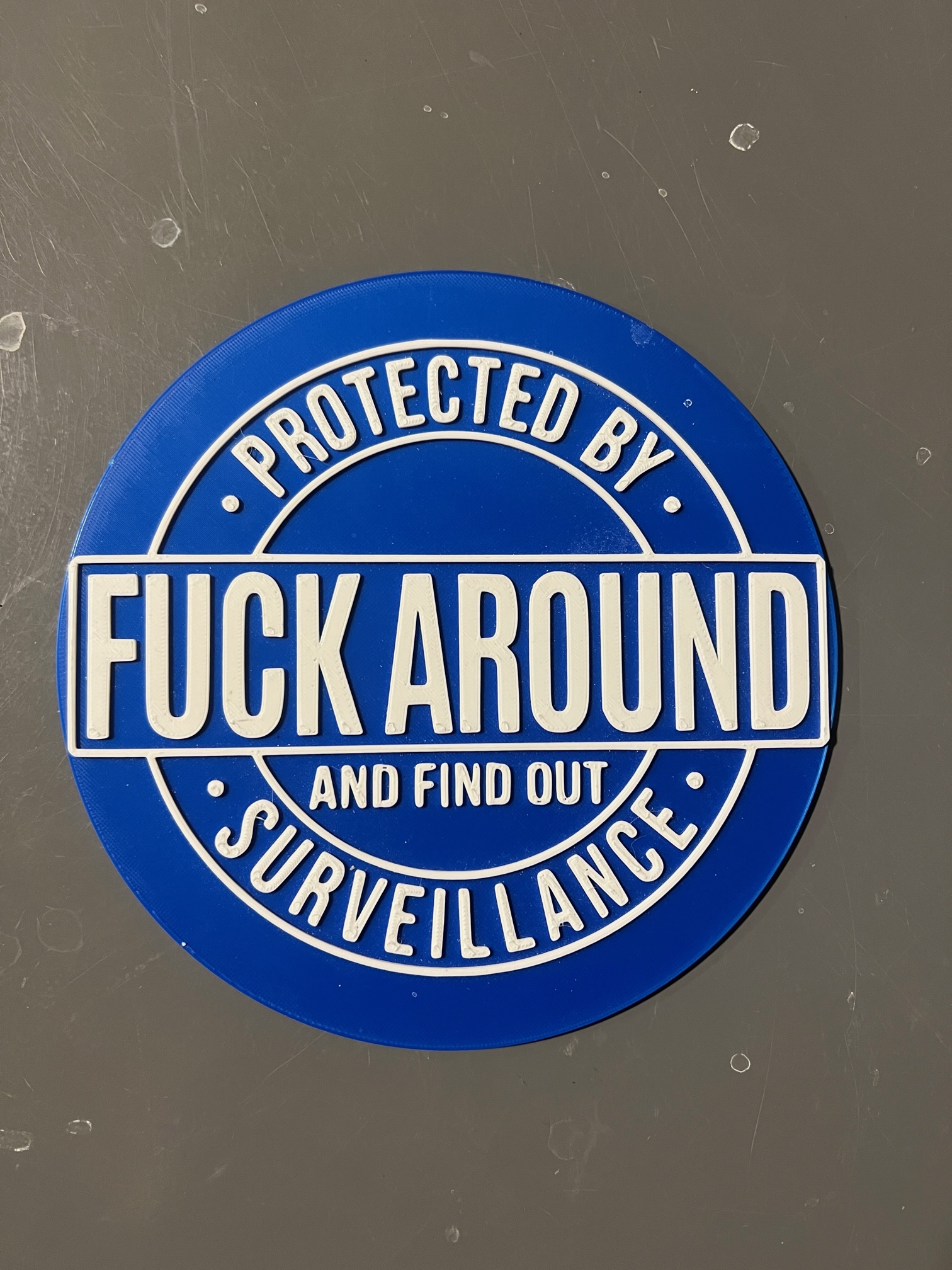 FAFO Security sign MMU/AMS/Colour Change by J Dubya | Download free STL ...