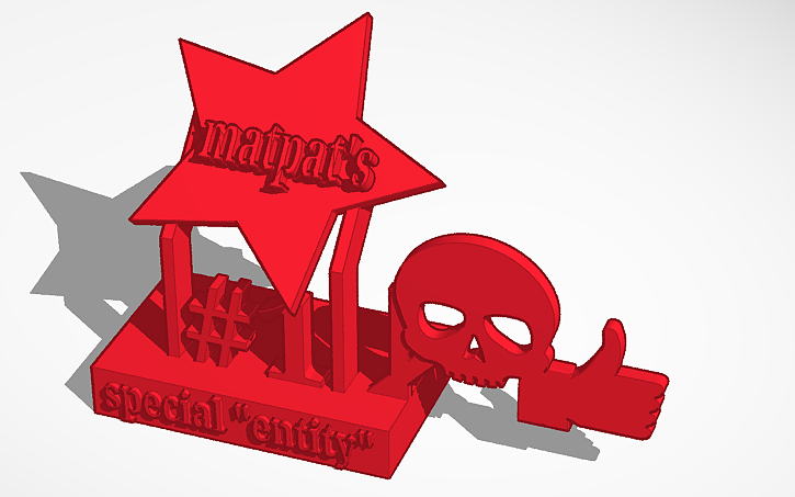 MatPats number one special entity by Bobstine | Download free STL model ...