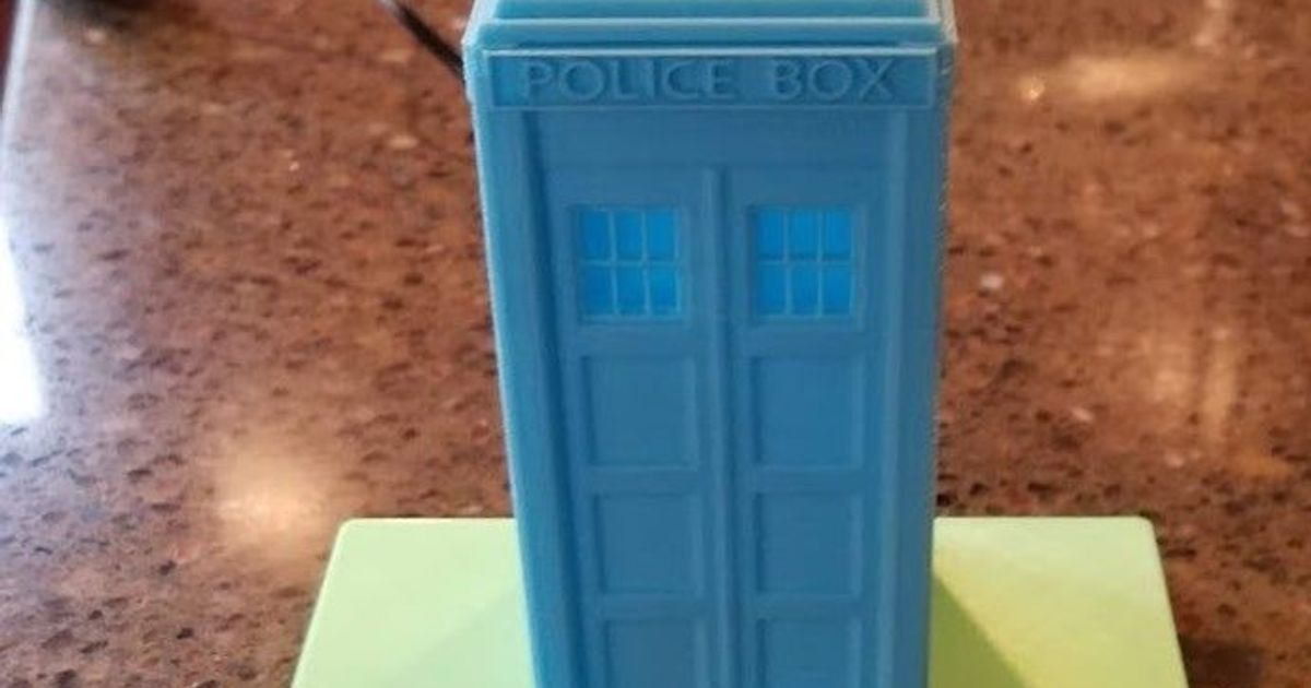 Base plate for Tardis by Belboz | Download free STL model | Printables.com