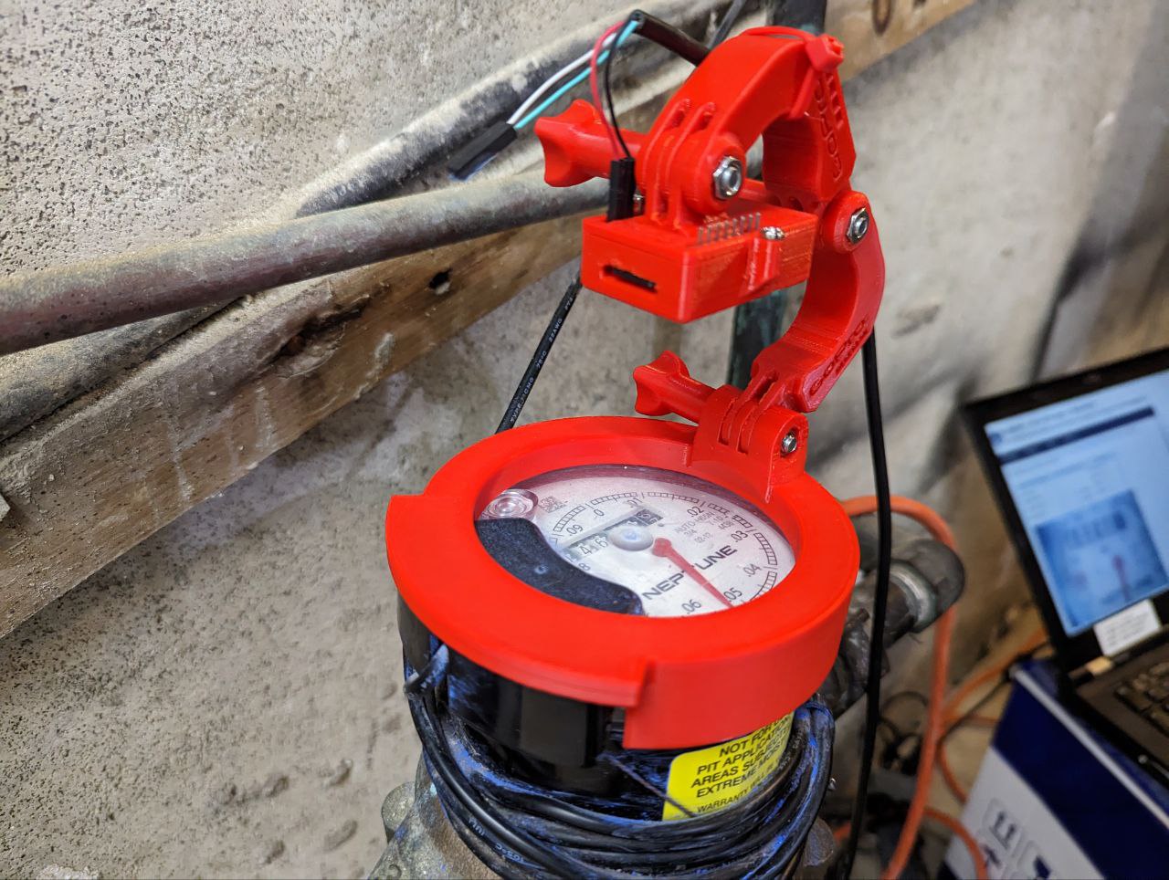 Neptune H65N Water Meter ESP32 CAM Adapter by aonomus | Download free ...