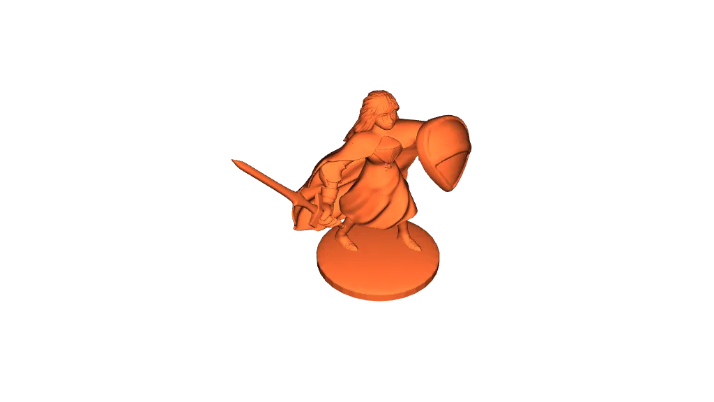 Final Fantasy Tactics inspired, Female Knight, Tabletop DnD miniature ...