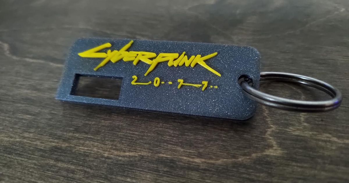 Cyberpunk 2077 - keychain ( kličenka) by Baldrick | Download free STL ...