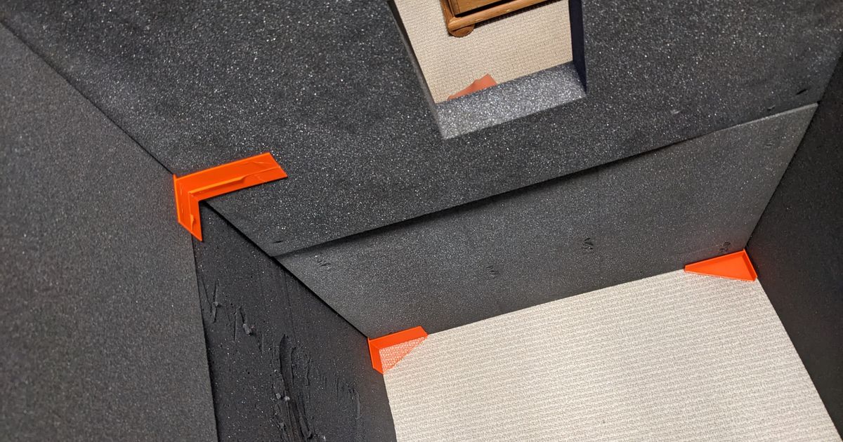 Sound Booth Foam Insulation Corner Structures by SteveW91 | Download ...