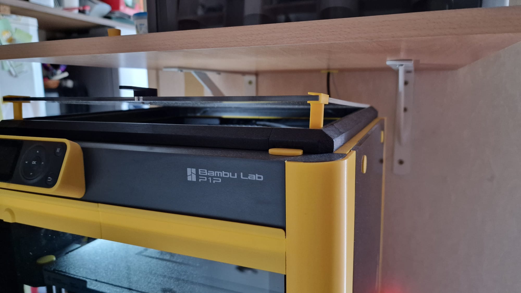 Bambu P1P top lid riser plexi holder by Da Chris | Download free STL ...