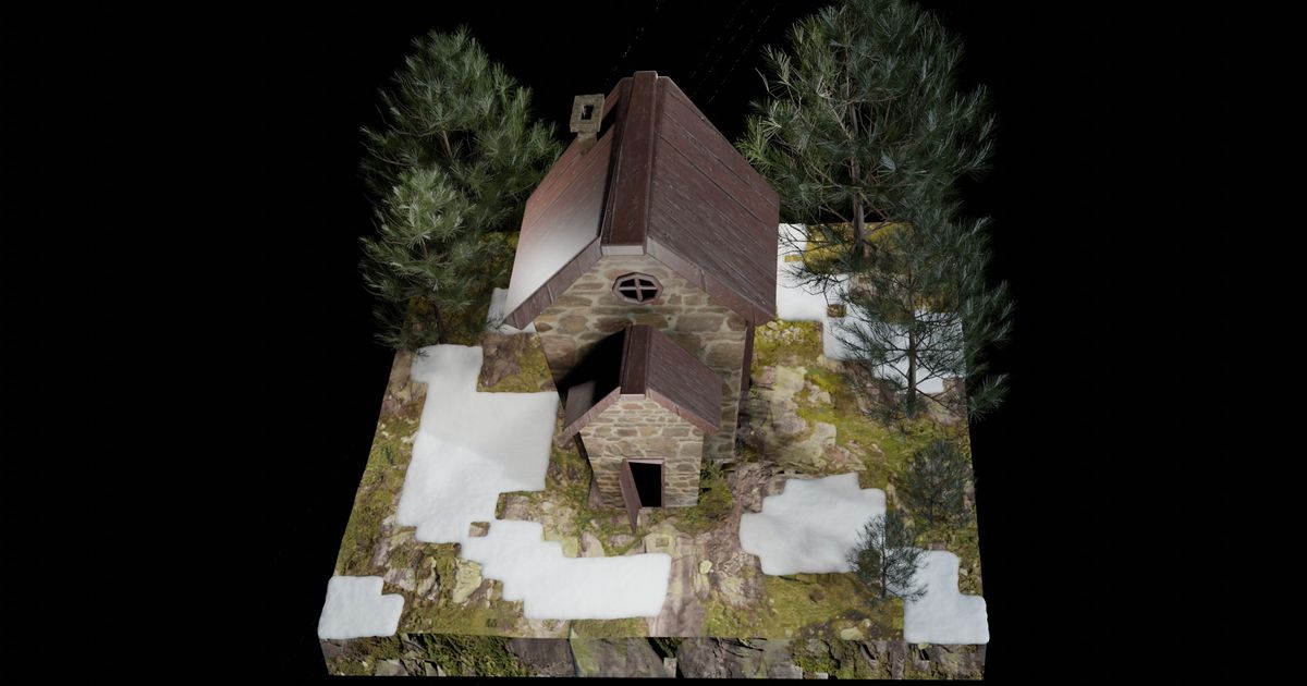 3D Model_Winter_House by Eleni Arnaoutidou | Download free STL model ...