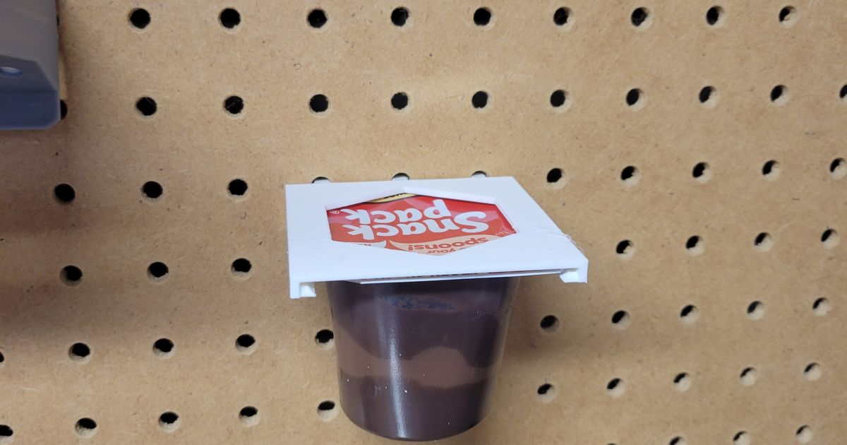Peg Board Pudding Cup Holder by ca2si | Download free STL model ...