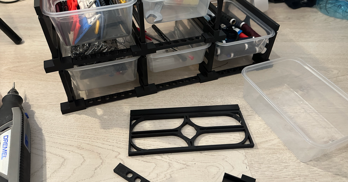 Tupperware Rack Customizable by emmgr23 | Download free STL model ...