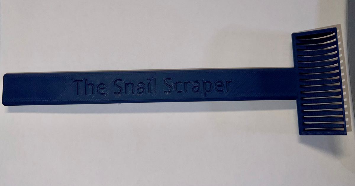 Schneckenschaber - The Snail Scraper by Lord Necci | Download free STL ...