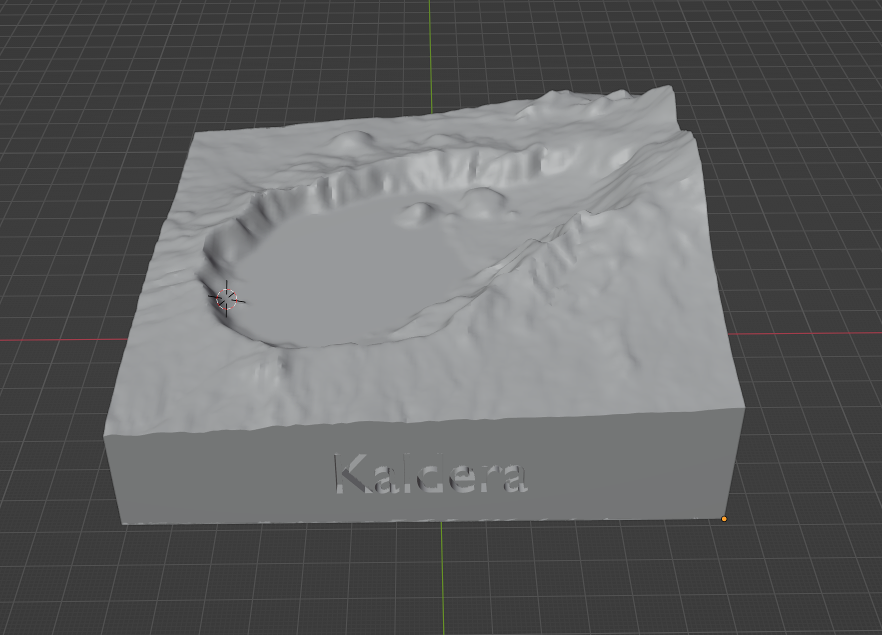Caldera - geographically accurate by Profesor | Download free STL model ...
