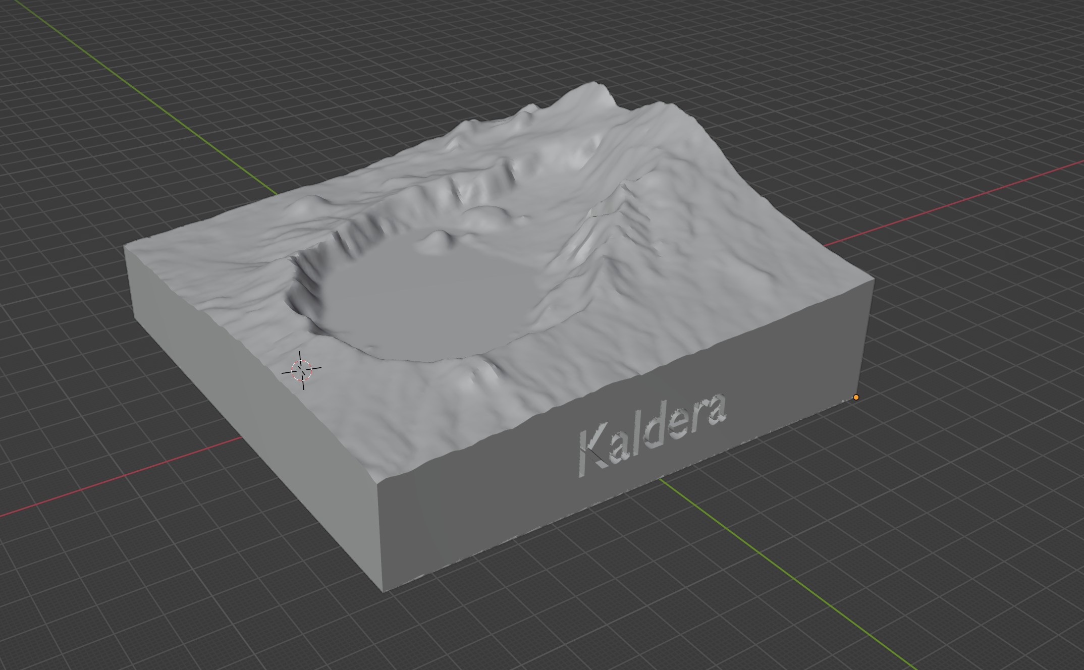 Caldera - geographically accurate by Profesor | Download free STL model ...