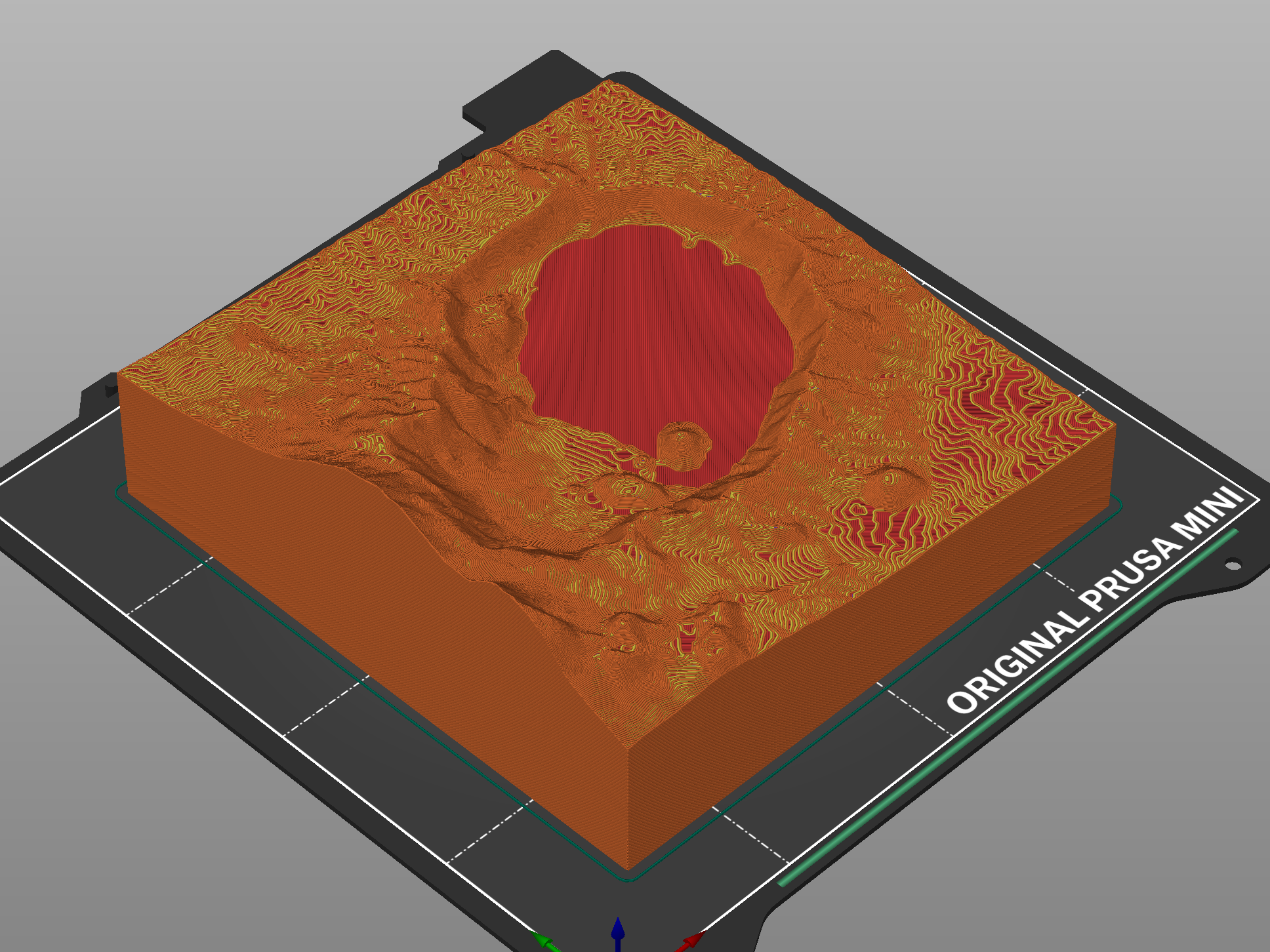 Caldera - geographically accurate by Profesor | Download free STL model ...