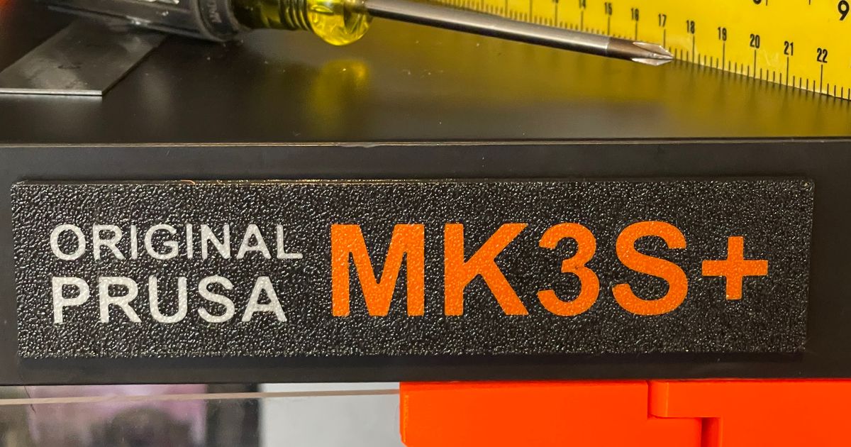 Prusa Signs for Enclosures by fuchsr | Download free STL model ...