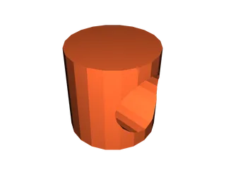 cylinder with cylinder hole by Monochromasity | Download free STL model ...