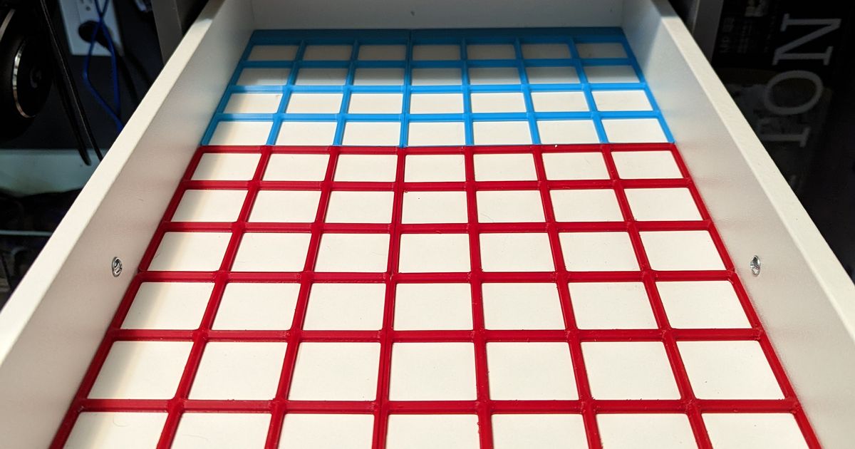 Gridfinity Thin Baseplate Set for Ikea Alex Drawers von Bern ...