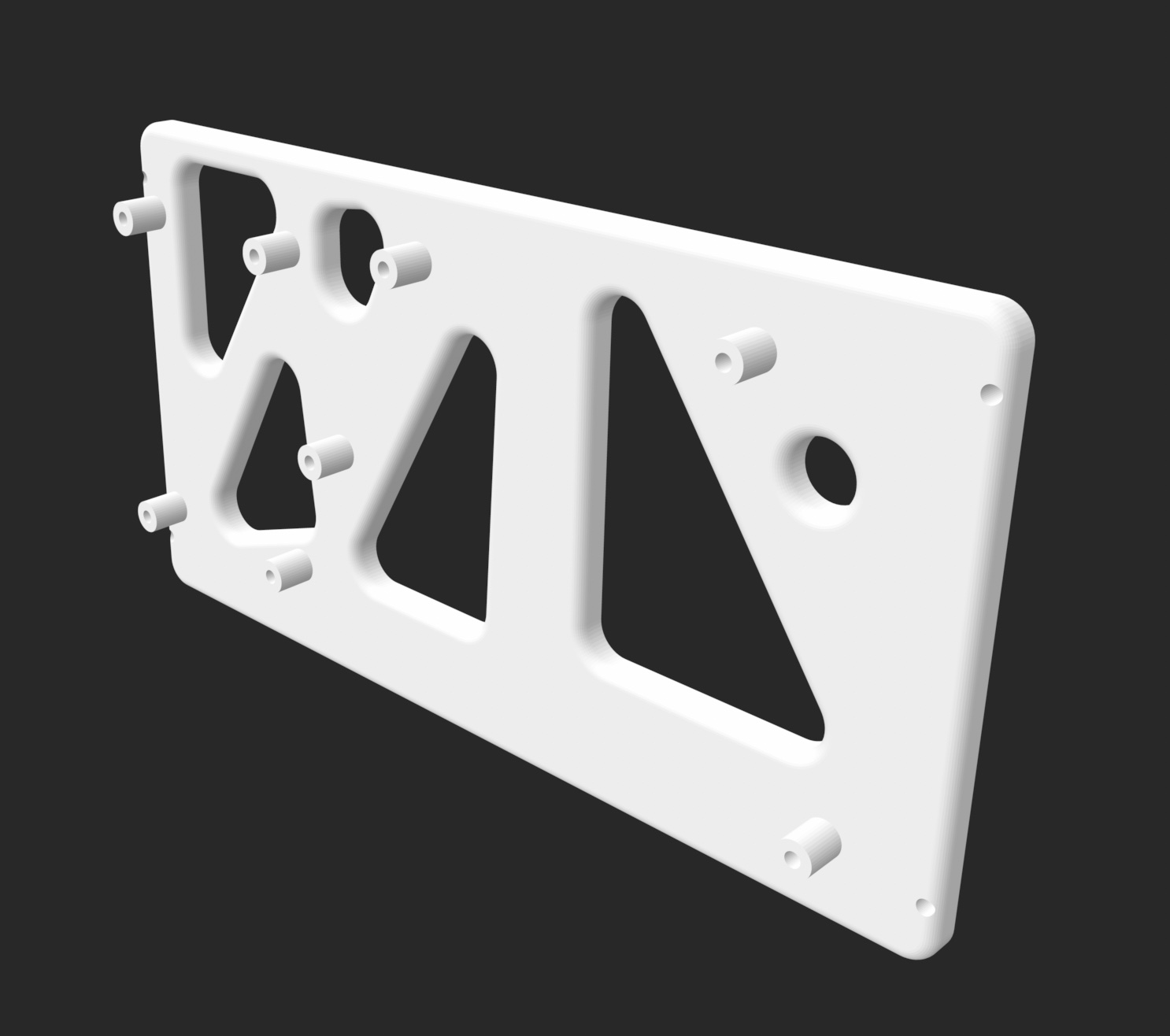 gr2 mount for skr mini e3 v2 + bed mosfet by luckylup | Download free ...