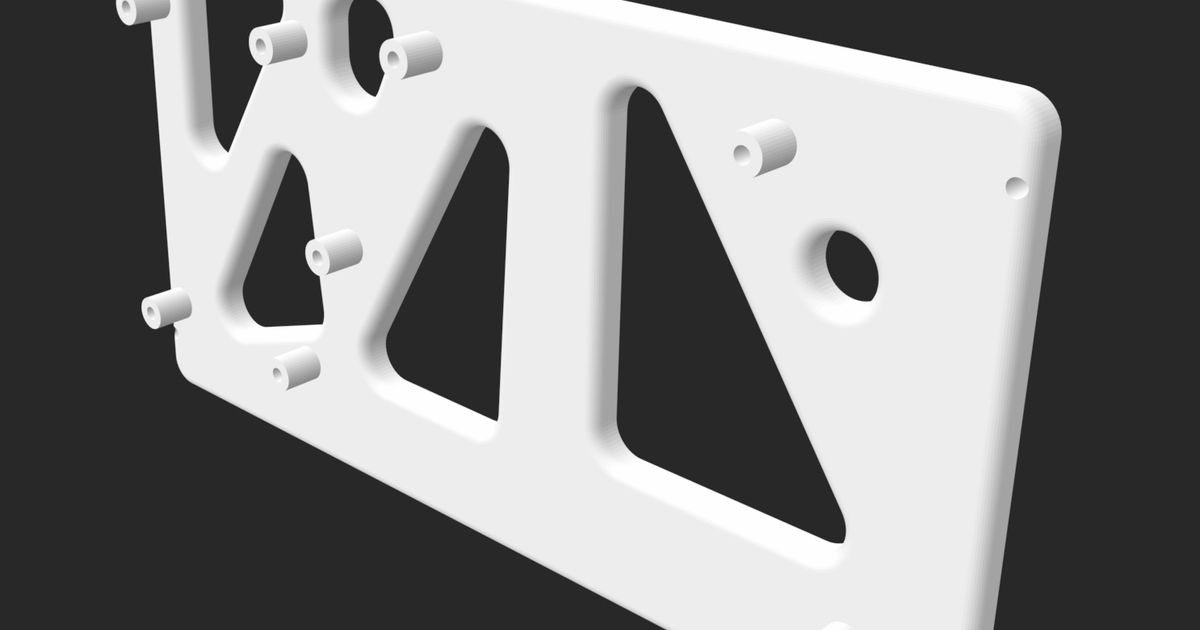 gr2 mount for skr mini e3 v2 + bed mosfet by luckylup | Download free ...