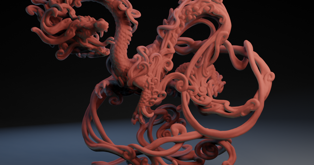 Dragon Tangle by Peter Farell | Download free STL model | Printables.com
