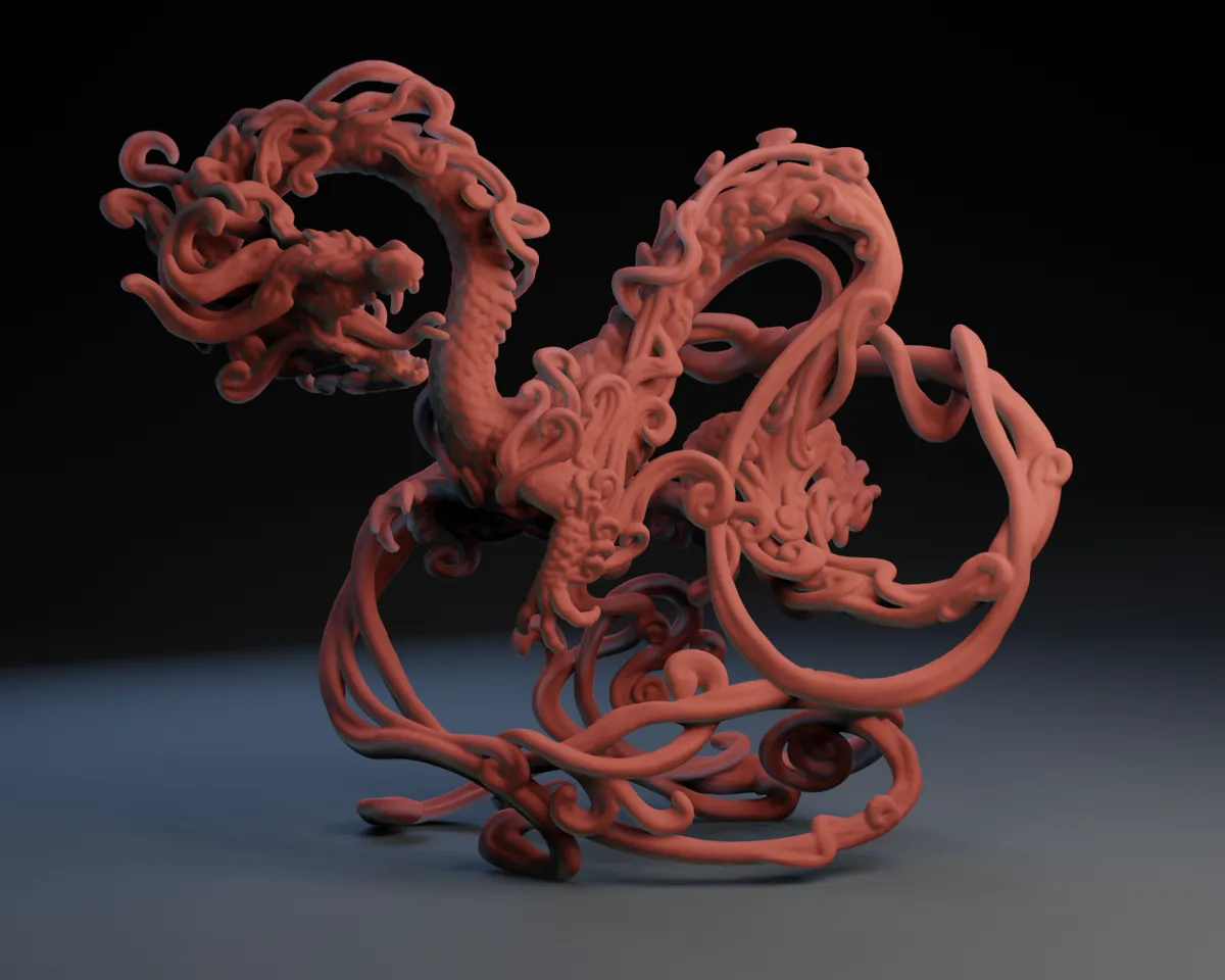 Dragon Tangle by Peter Farell | Download free STL model | Printables.com