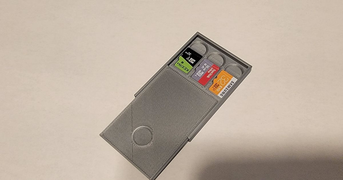 SD Card Case by McTech3D | Download free STL model | Printables.com