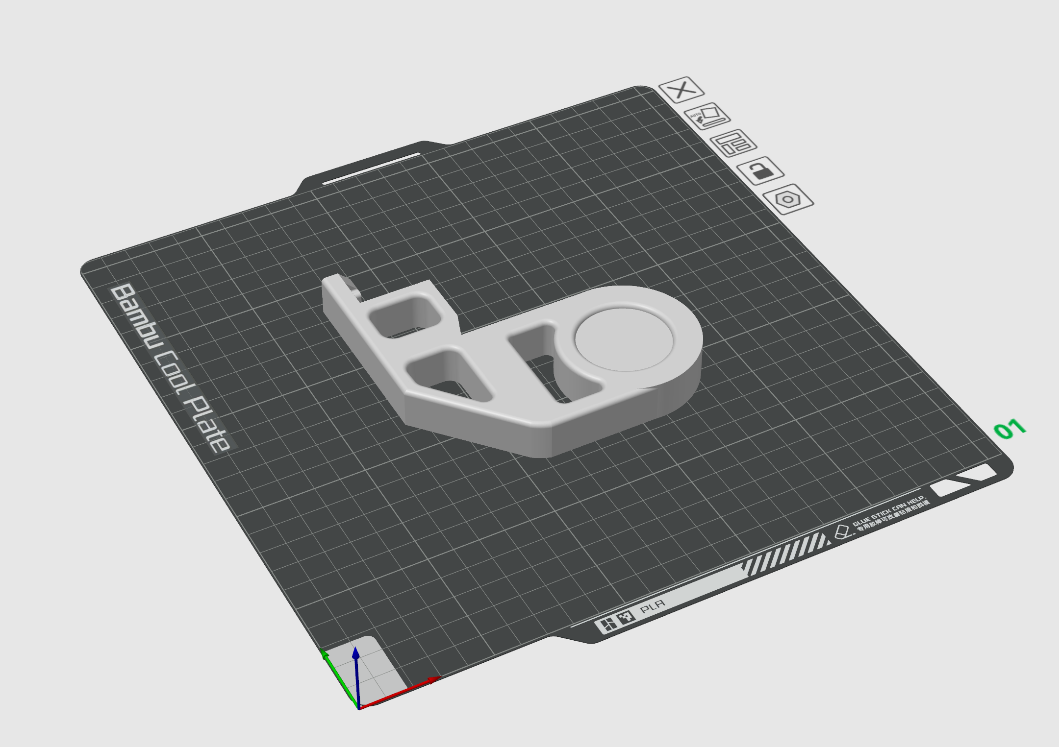 Bambu Lab P1P Xiaomi Mi Home Security Camera 2K Camera Mount by mpbod ...