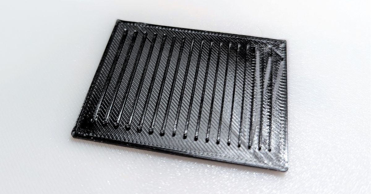 Line Width Test by Ken Mills | Download free STL model | Printables.com