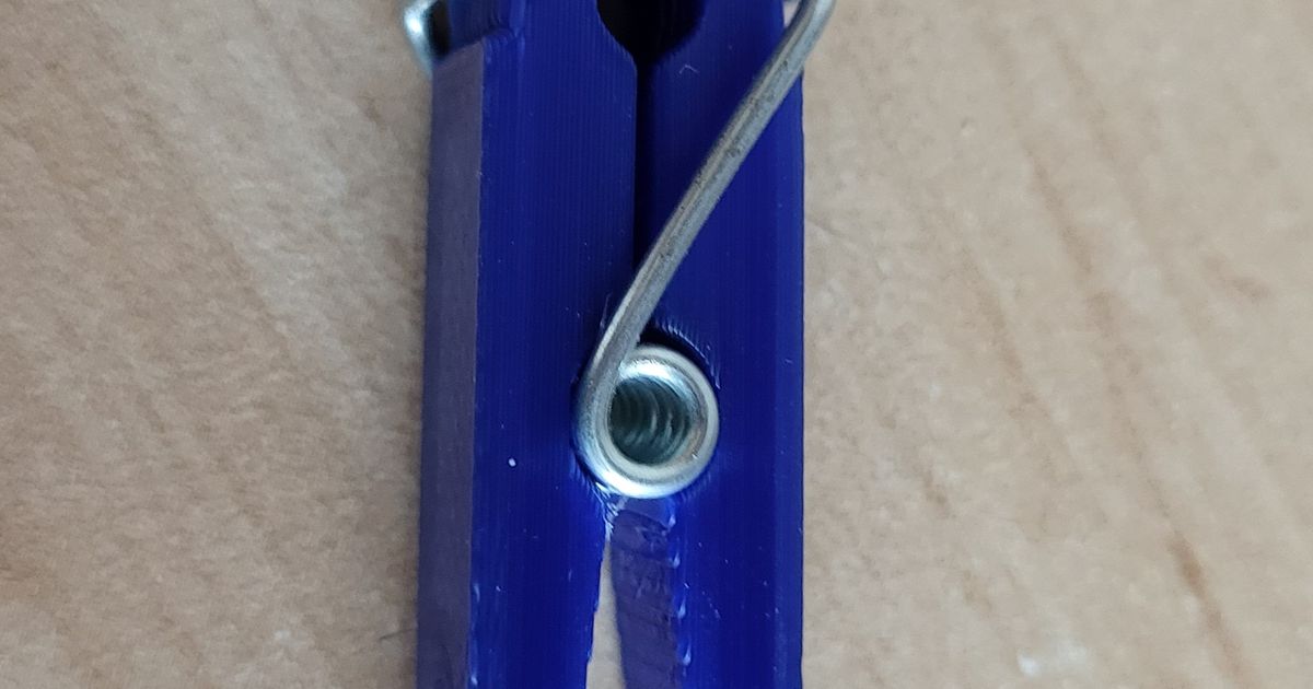 Clothespeg v3 with FreeCAD file by szprusa | Download free STL model ...