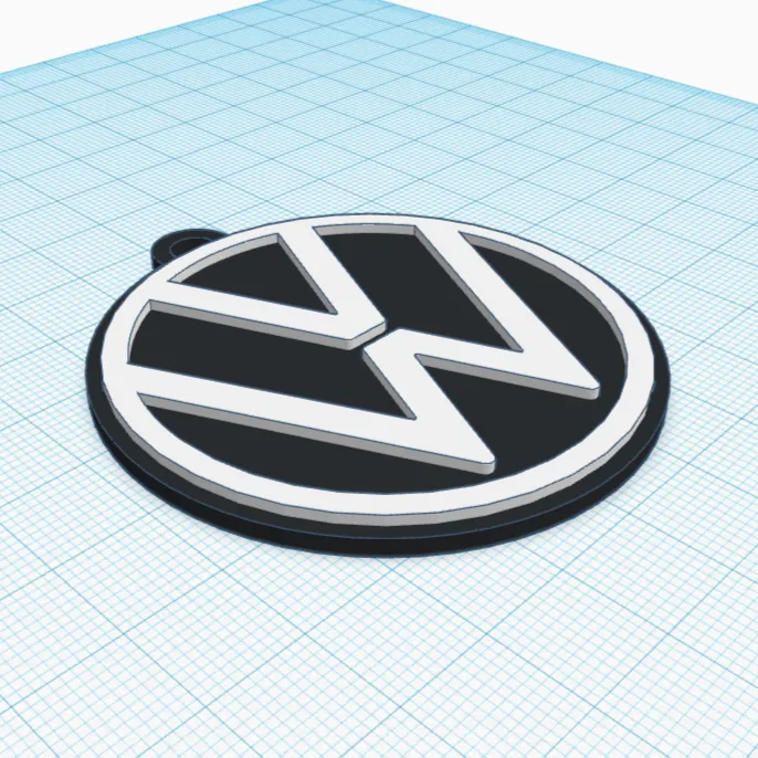 Volkswagen Logo 2019 Keychain by Jonatan Lepík | Download free STL ...