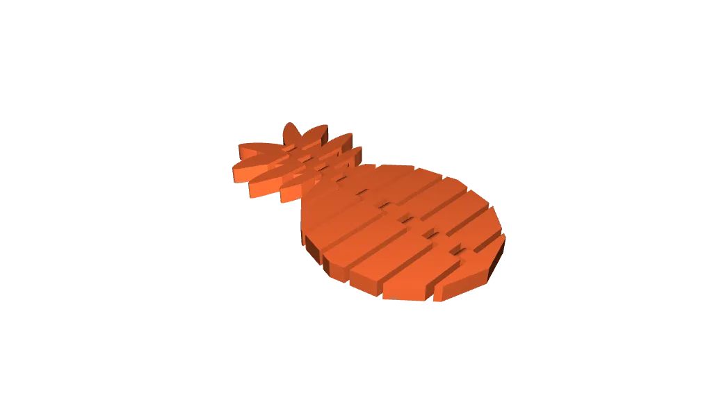 Articulated Pineapple Fidget Toy. by Robo3DDesiGn | Download free STL ...