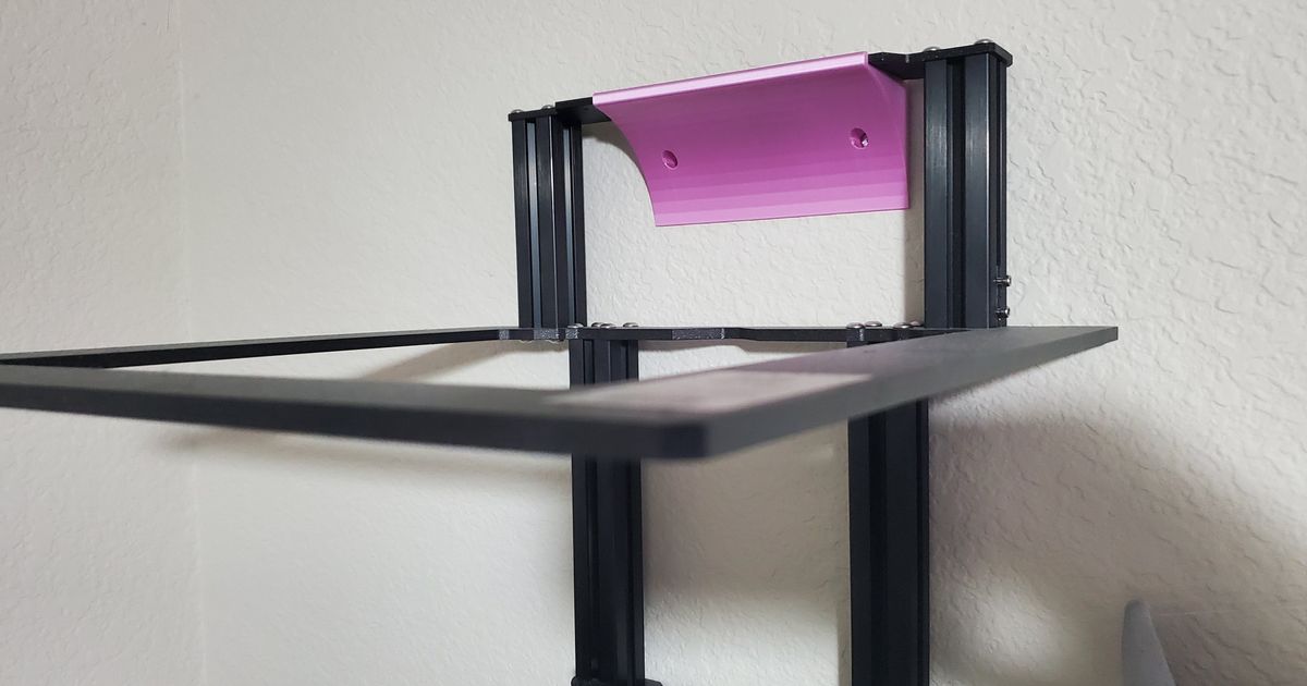 Wall holder for Prusa Frame by BobKarnes | Download free STL model ...