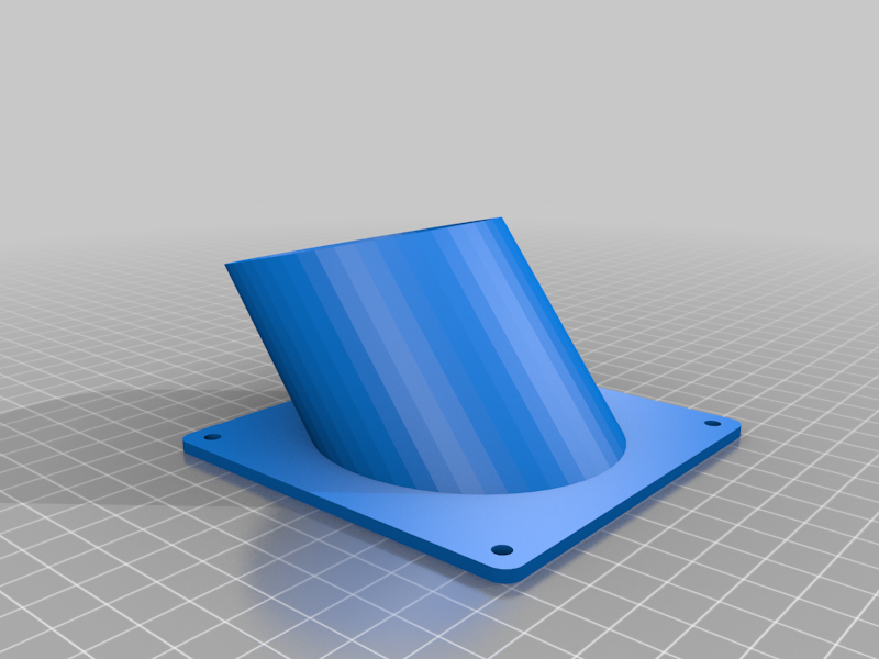Duct Flange 120mm & 3in (Fixed Mounting Holes) by Qwiktune | Download ...