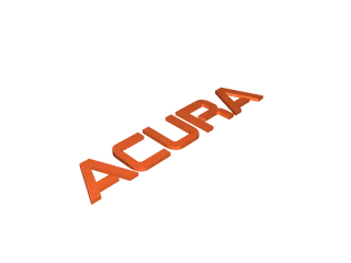 Acura Logo Text by Qwiktune | Download free STL model | Printables.com