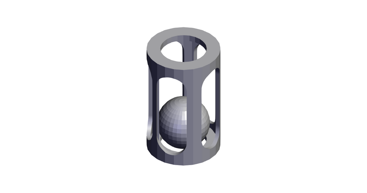Ball In Jail Fidget Toy. by Robo3DDesiGn | Download free STL model ...