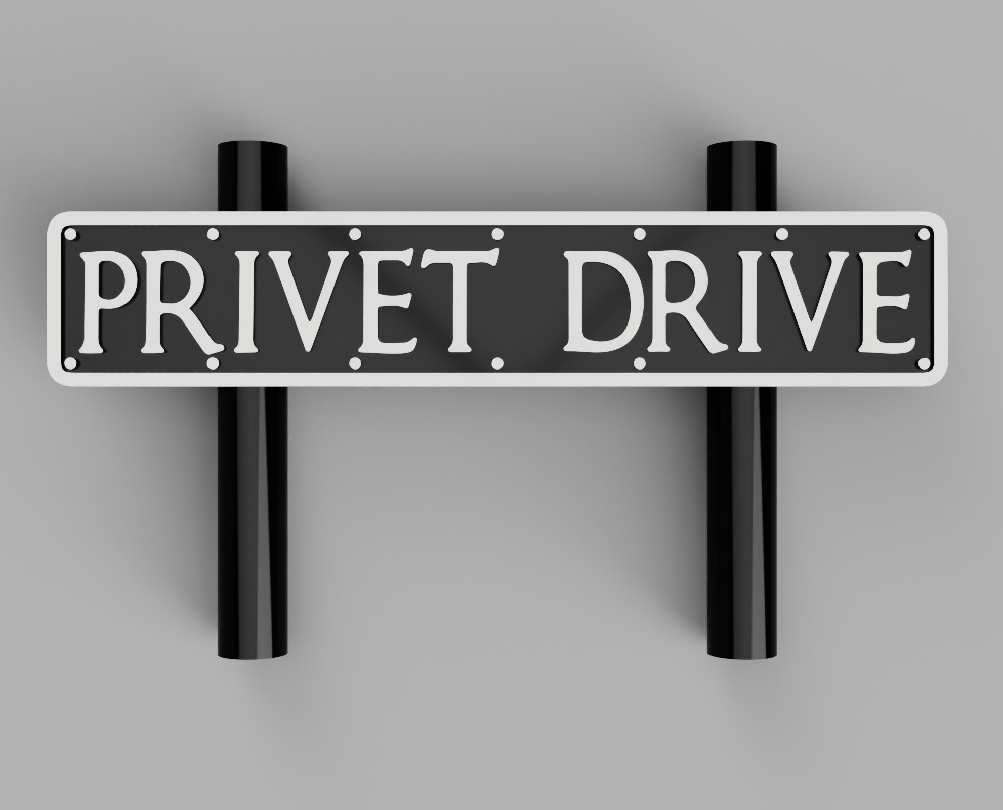 Prive Drive Sign by Koen van Wijlick | Download free STL model ...