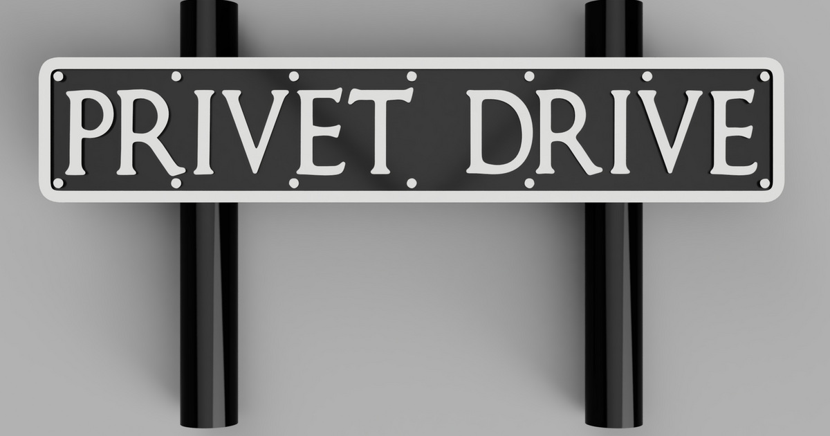Prive Drive Sign by Koen van Wijlick | Download free STL model ...