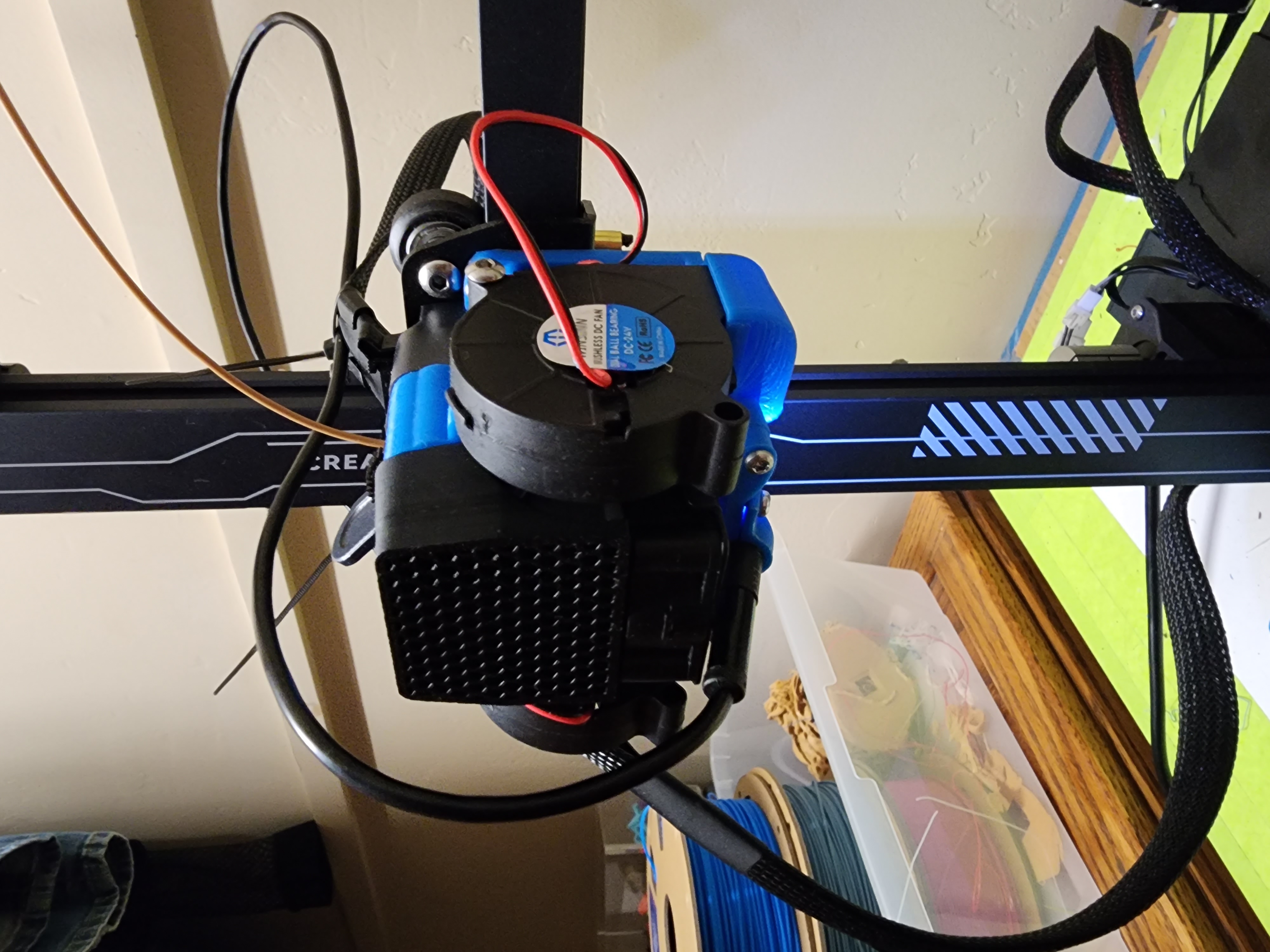 ELEGOO NEPTUNE 3 PRO/PLUS/MAX DUAL 5015 BLOWER FANS SHROUD W/ 8MM ...