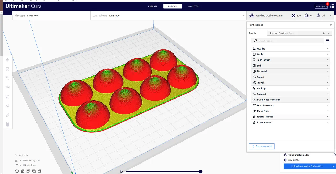 Ice tray TPU easy release by JRMarian | Download free STL model ...