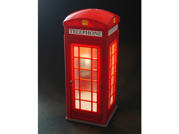 British Red Telephone Booth/Phone Box Mood Light by Betsy Weber ...