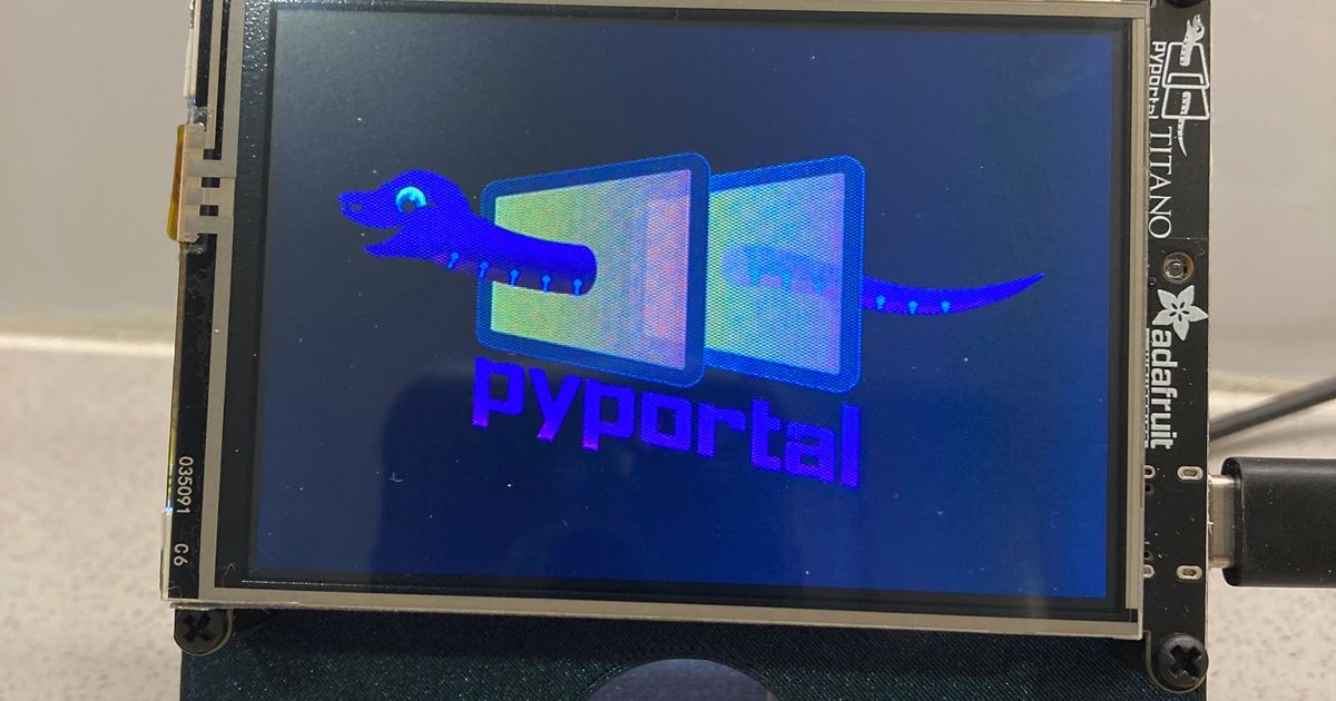 Adafruit PyPortal Titano Display by StrandedOrg | Download free STL model | Printables.com