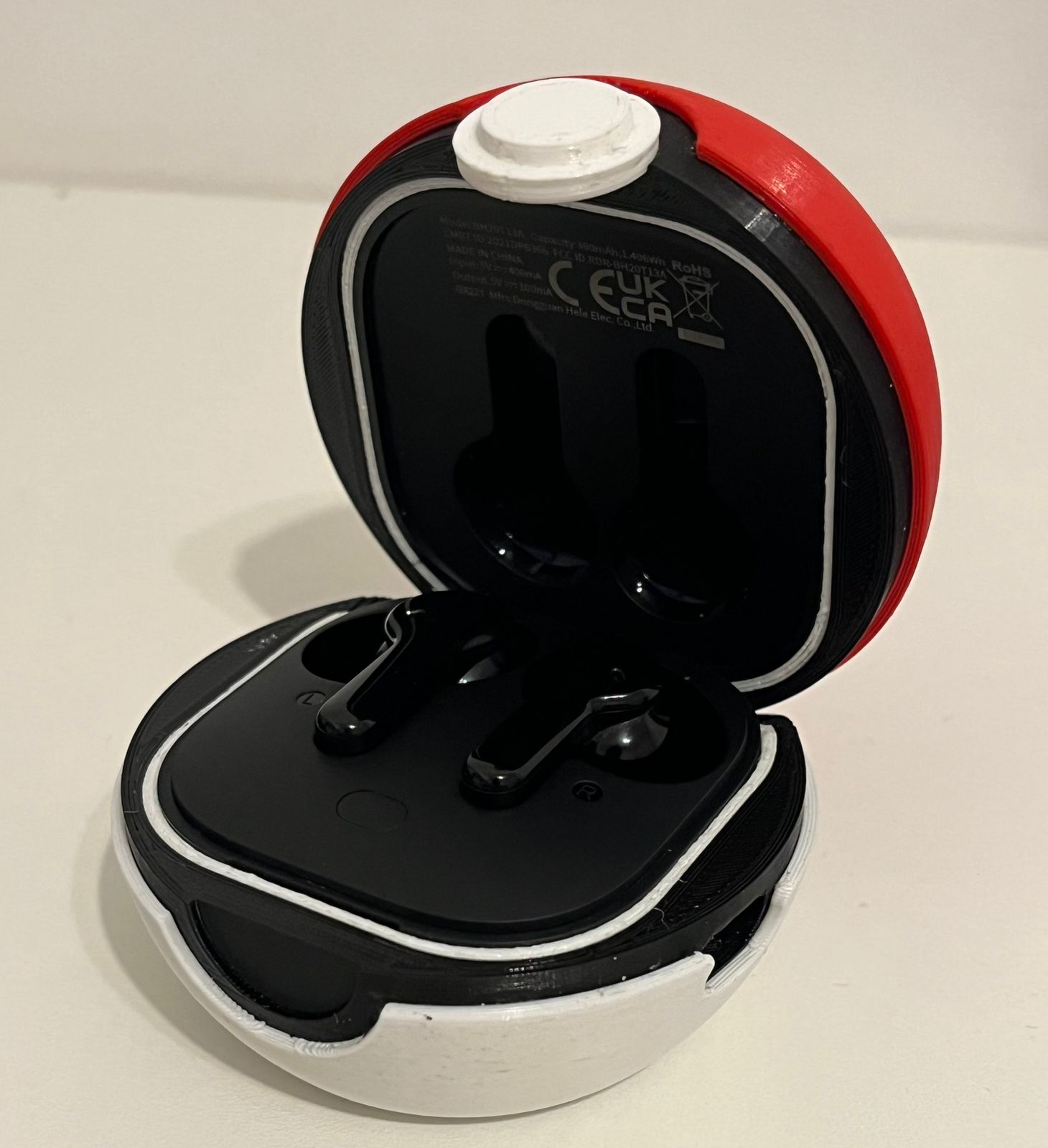 QCY T13 pokeball case by Liztom | Download free STL model | Printables.com
