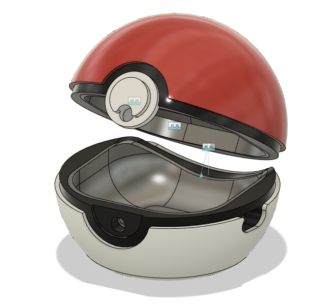 QCY T13 pokeball case by Liztom | Download free STL model | Printables.com