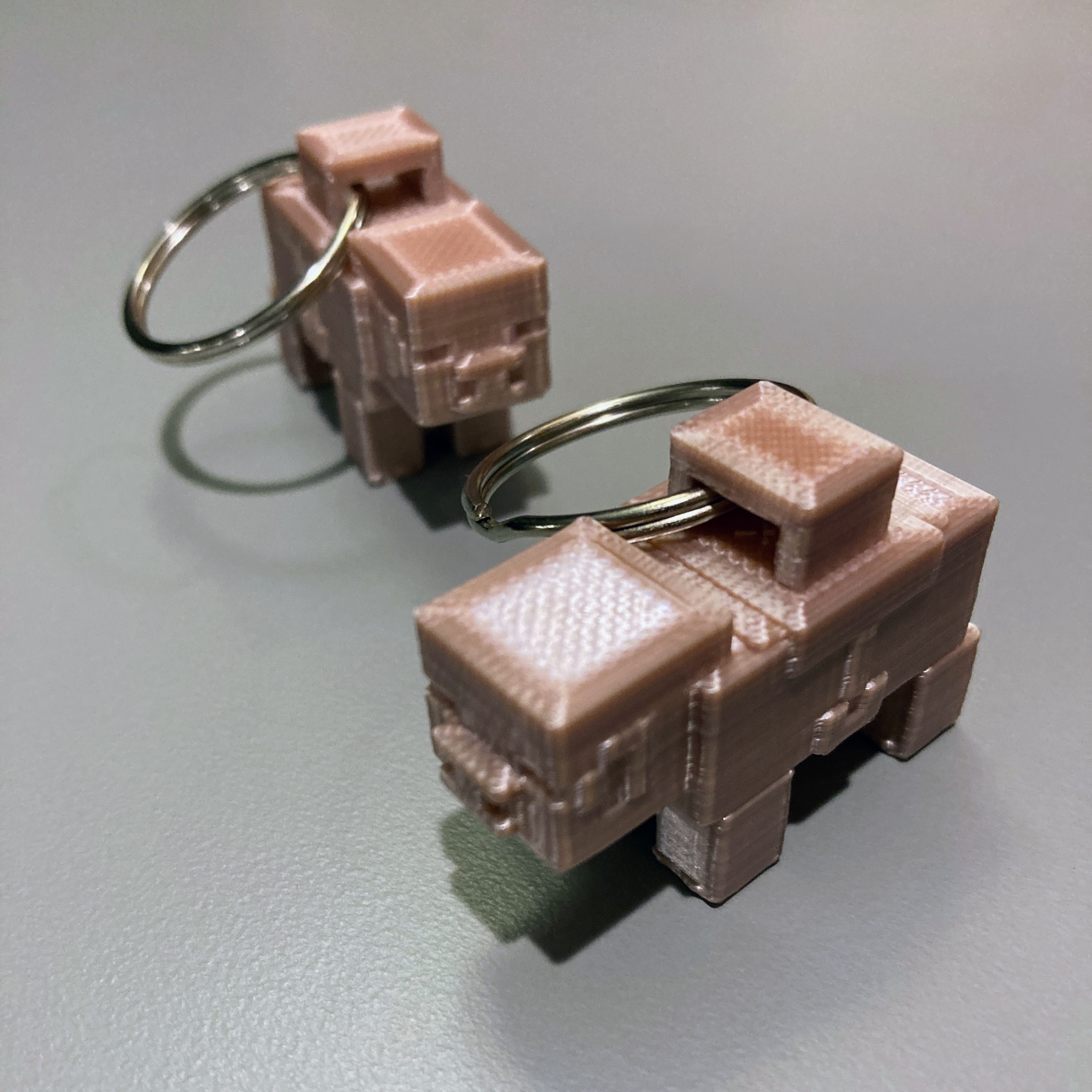 Minecraft Pig Keychain by garlicbreadhotpocket | Download free STL ...