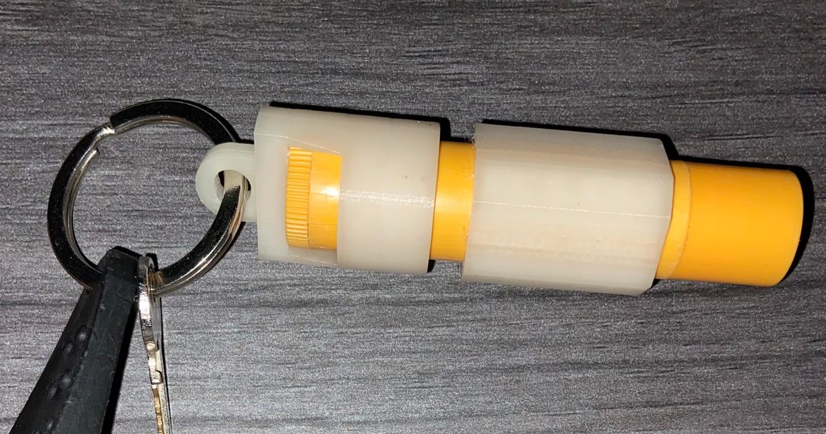 Chapstick Keychain by theo | Download free STL model | Printables.com