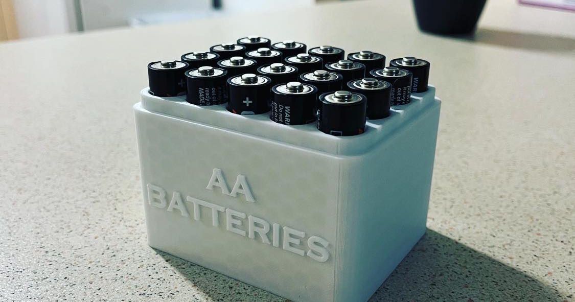 AA Battery Holder / Case by ShapeMaven | Download free STL model ...