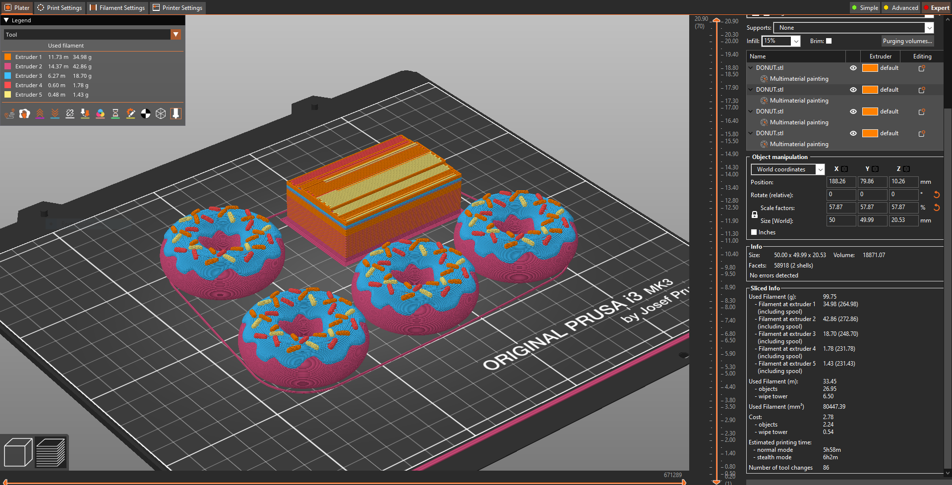 Colorful Donuts - MMU by Real 3D Prints | Download free STL model ...
