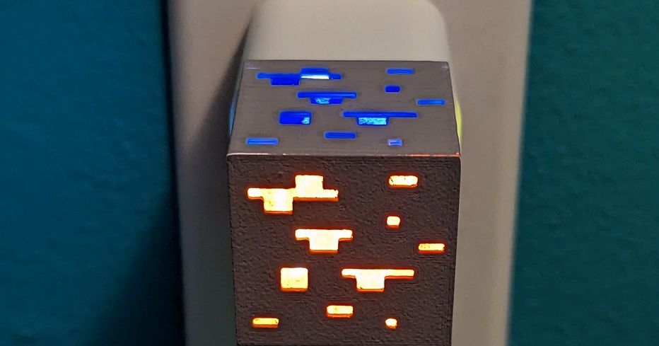 Minecraft USB Ore Lamp by RawDR | Download free STL model | Printables.com