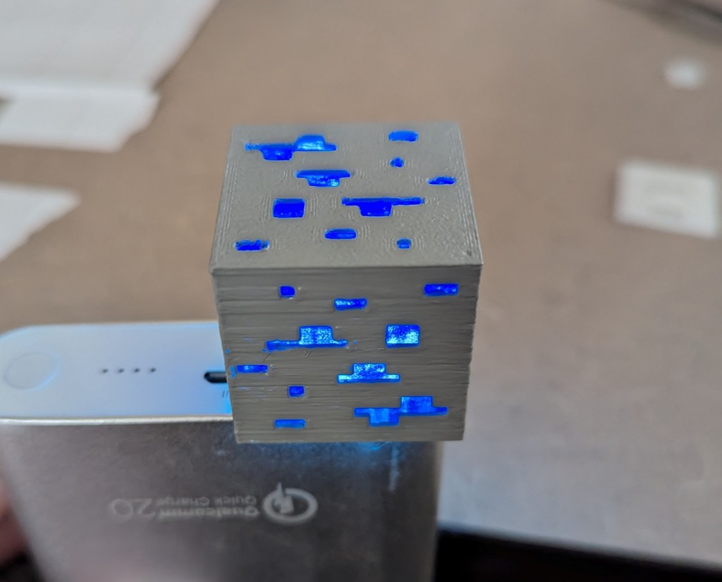 Minecraft USB Ore Lamp by RawDR | Download free STL model | Printables.com