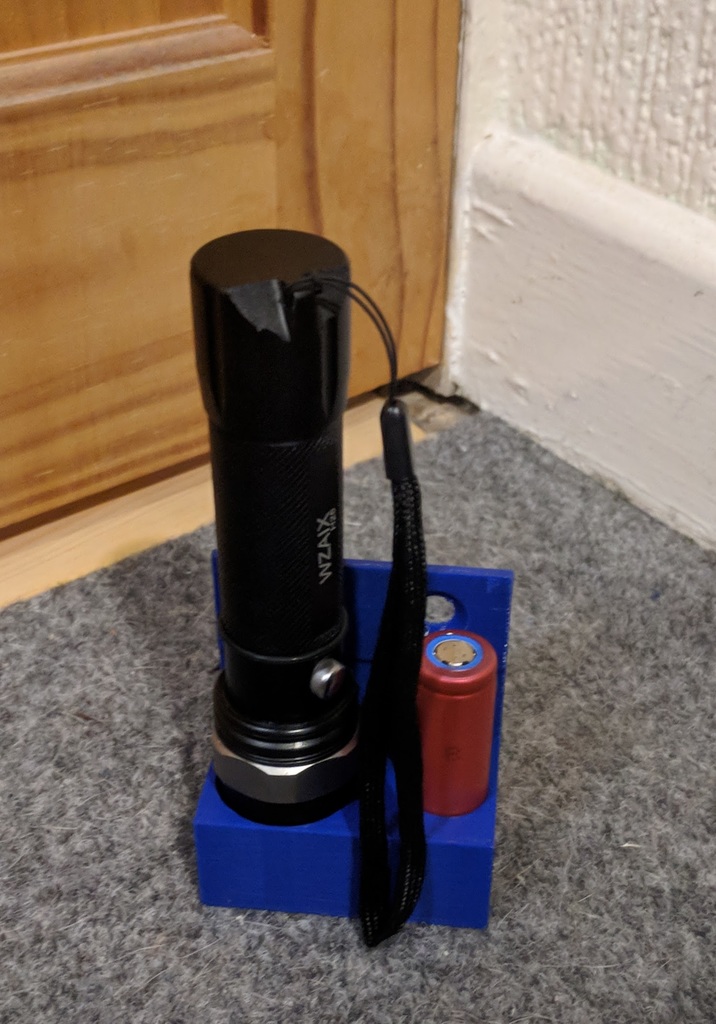 Torch and battery holder by DarrenP | Download free STL model ...